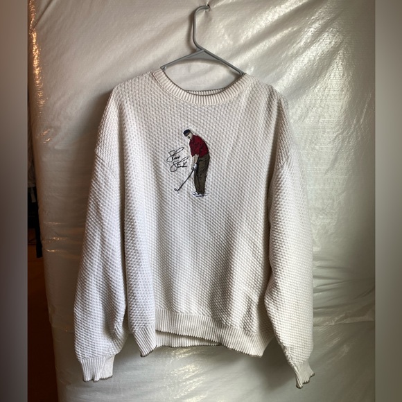 fairway sport | Sweaters | Vintage Golfing Man Oversized Knit Sweater ...